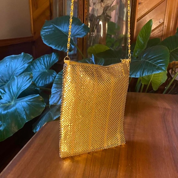 Bags | Sparkling Gold Mesh Bag | Poshmark